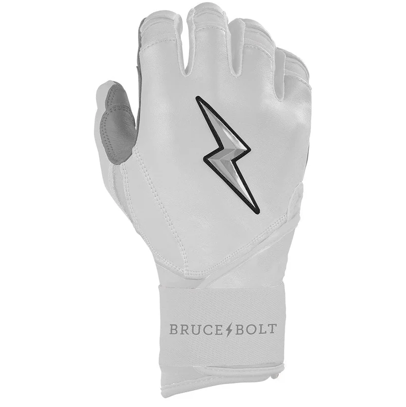 Bruce Bolt Chrome Series Long Batting Gloves | Premium Cabretta Leather ...